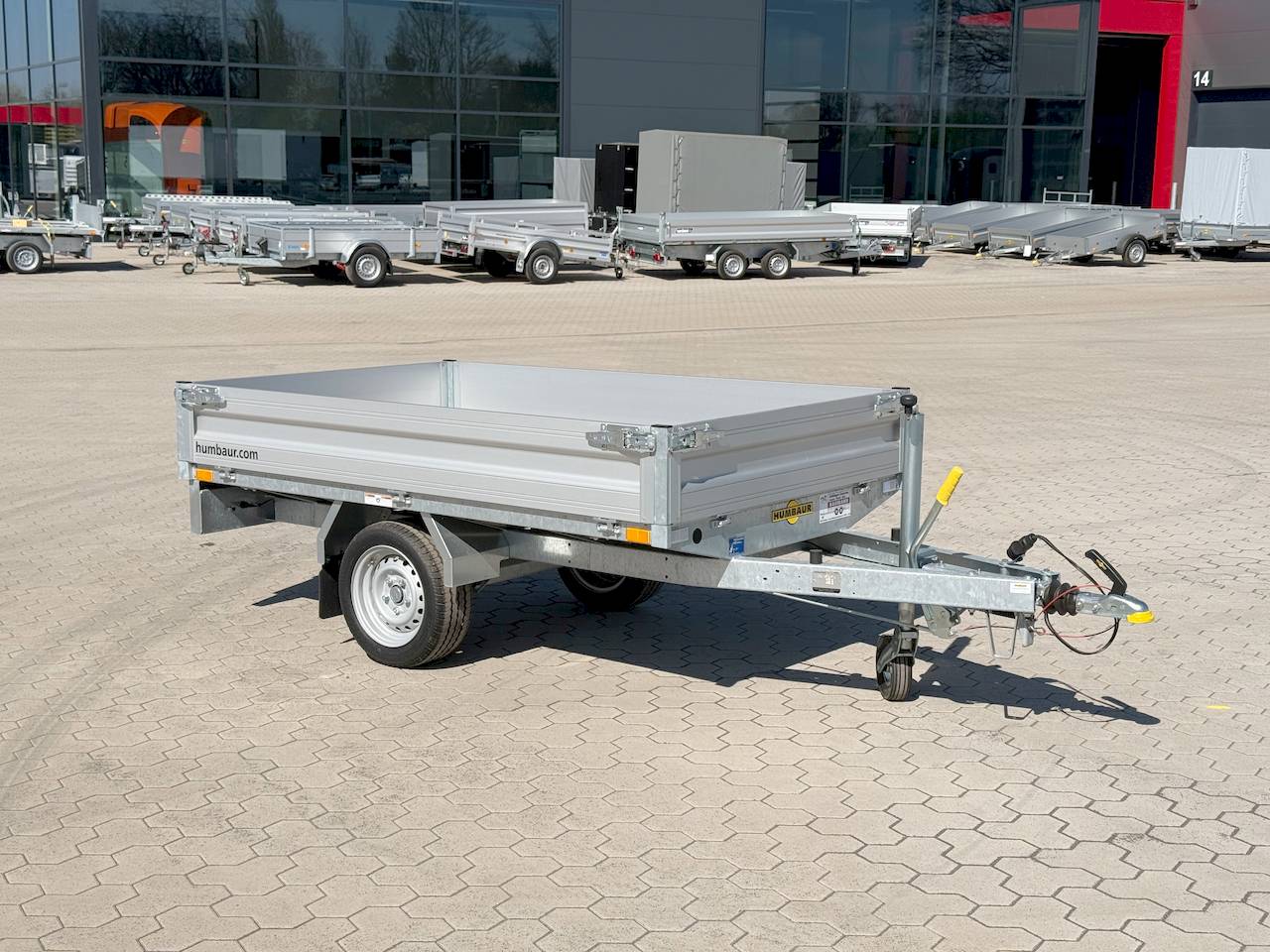 Humbaur HU 152314 230x140x30cm 1500kg Hochlader Anhänger-Zentrum BAUMANN